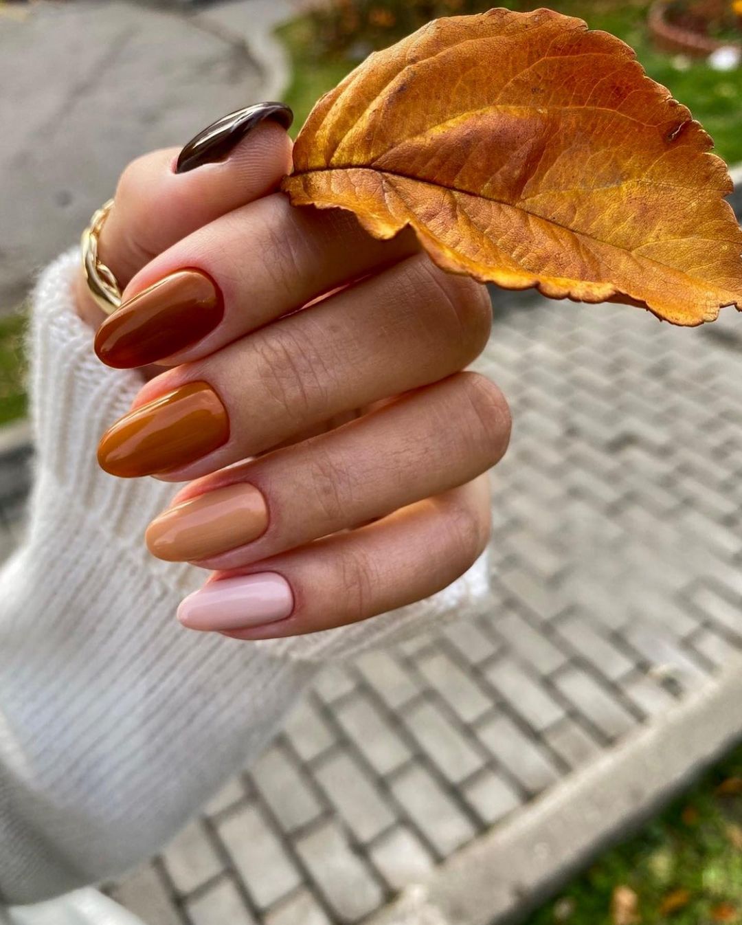 55 Luxurious Chocolate Nail Designs for Fall