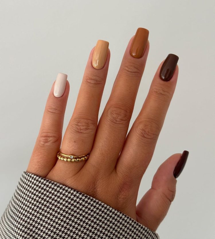 55 Luxurious Chocolate Nail Designs for Fall