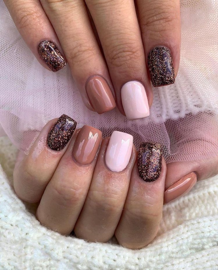 55 Luxurious Chocolate Nail Designs for Fall